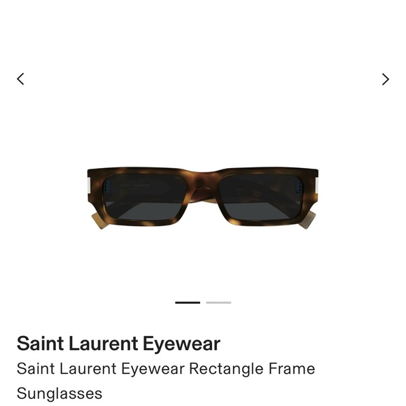 Yves Saint Laurent | Accessories | Ysl Rectangular Frame Sunglasses ...